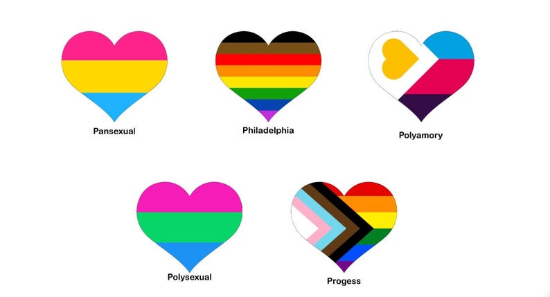 Pride Flag Heart Magnet or Vinyl Decals: LGBTQ+ Equality & Inclusivity ...