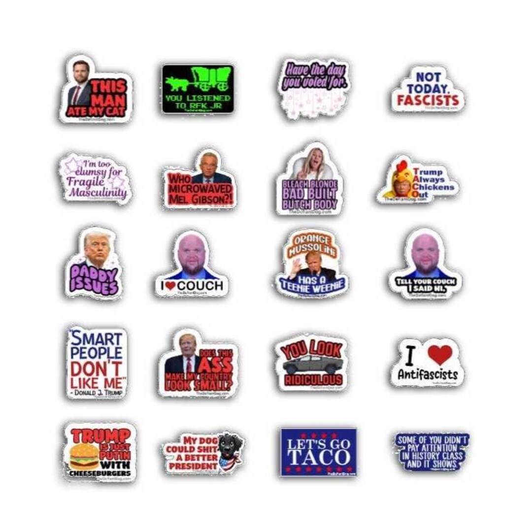 Funny Anti-trump Sticker Pack, Magnet, or Vinyl Decal | Political Humor ...