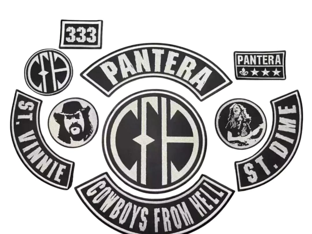 Pantera Patch Set | Cowboys From Hell Embroidered Patch Collection | St ...