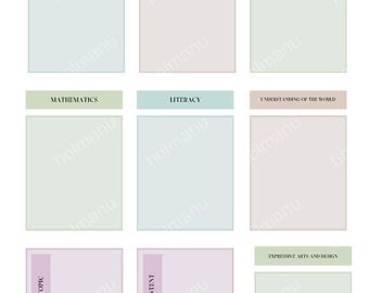 Day Care Planning Sheets, EYFS Plan Activity Plans, Childminder Forms ...