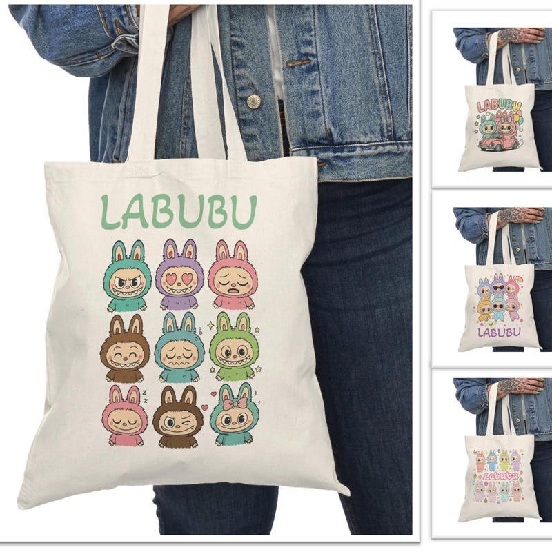 Labubu Tote Bags - Etsy