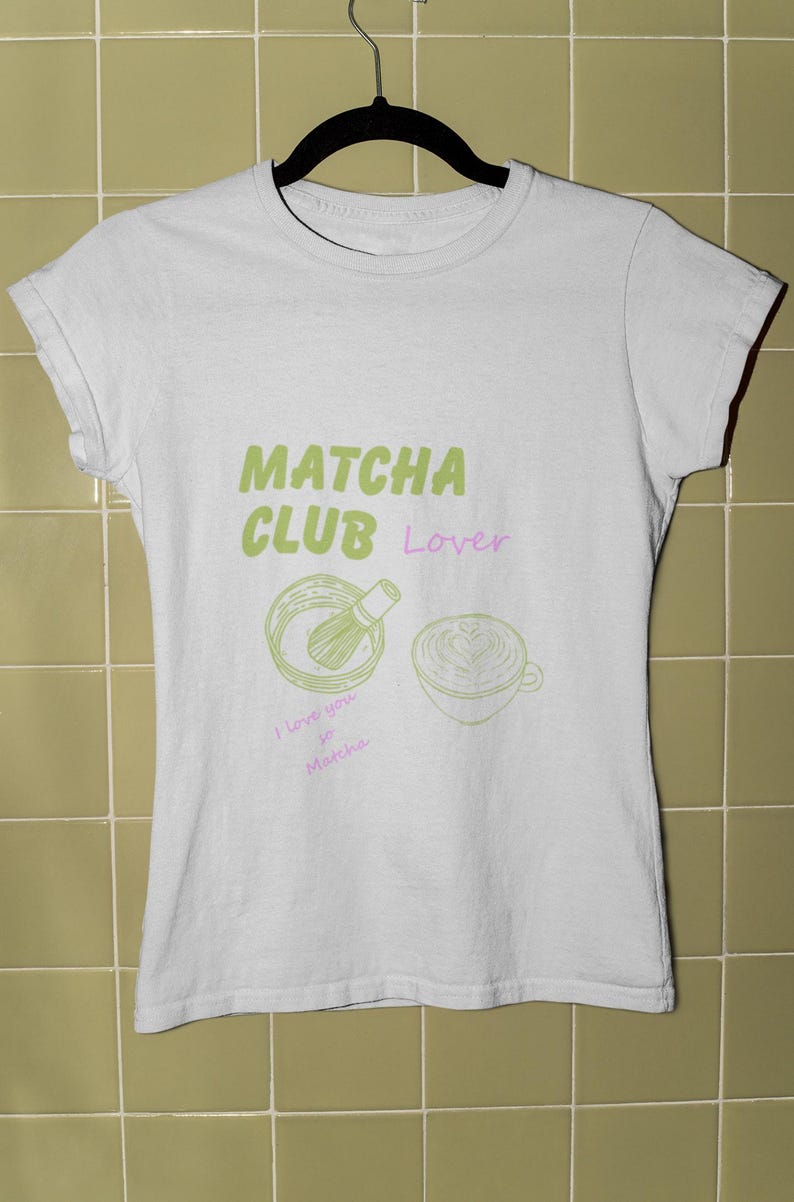 Matcha Club Vintage T-shirt, Green Tea Lover Tee, Japanese Tea Ceremony ...