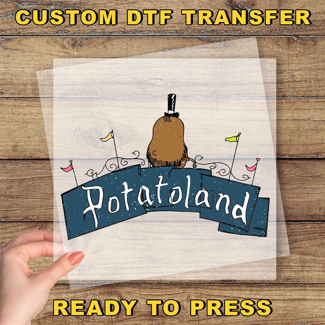 Disney Potatoland DTF Transfer, Walt Disney World DTF, Disneyland ...