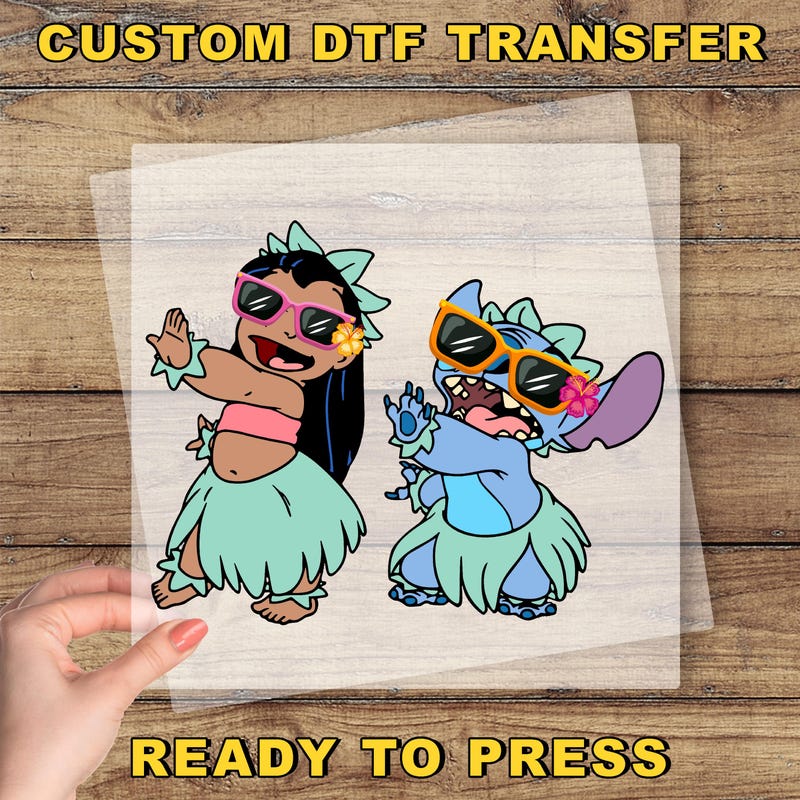 Stitch Dtf Ornament Decal - Etsy