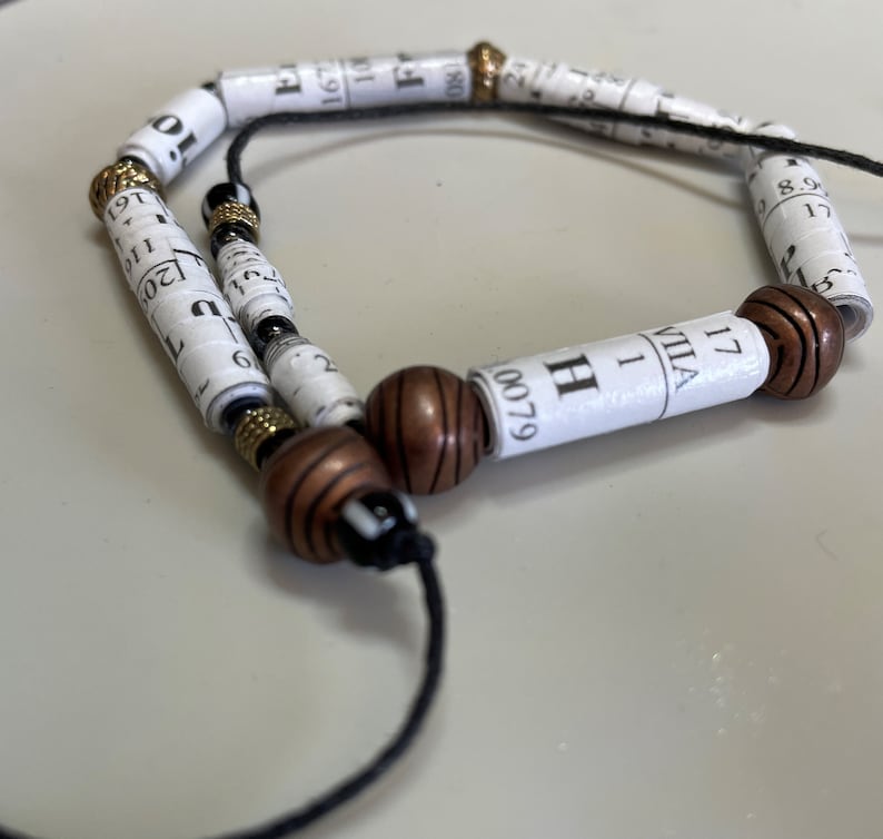Periodic Table Bead Necklace, Table of the Elements Jewelry, Science ...