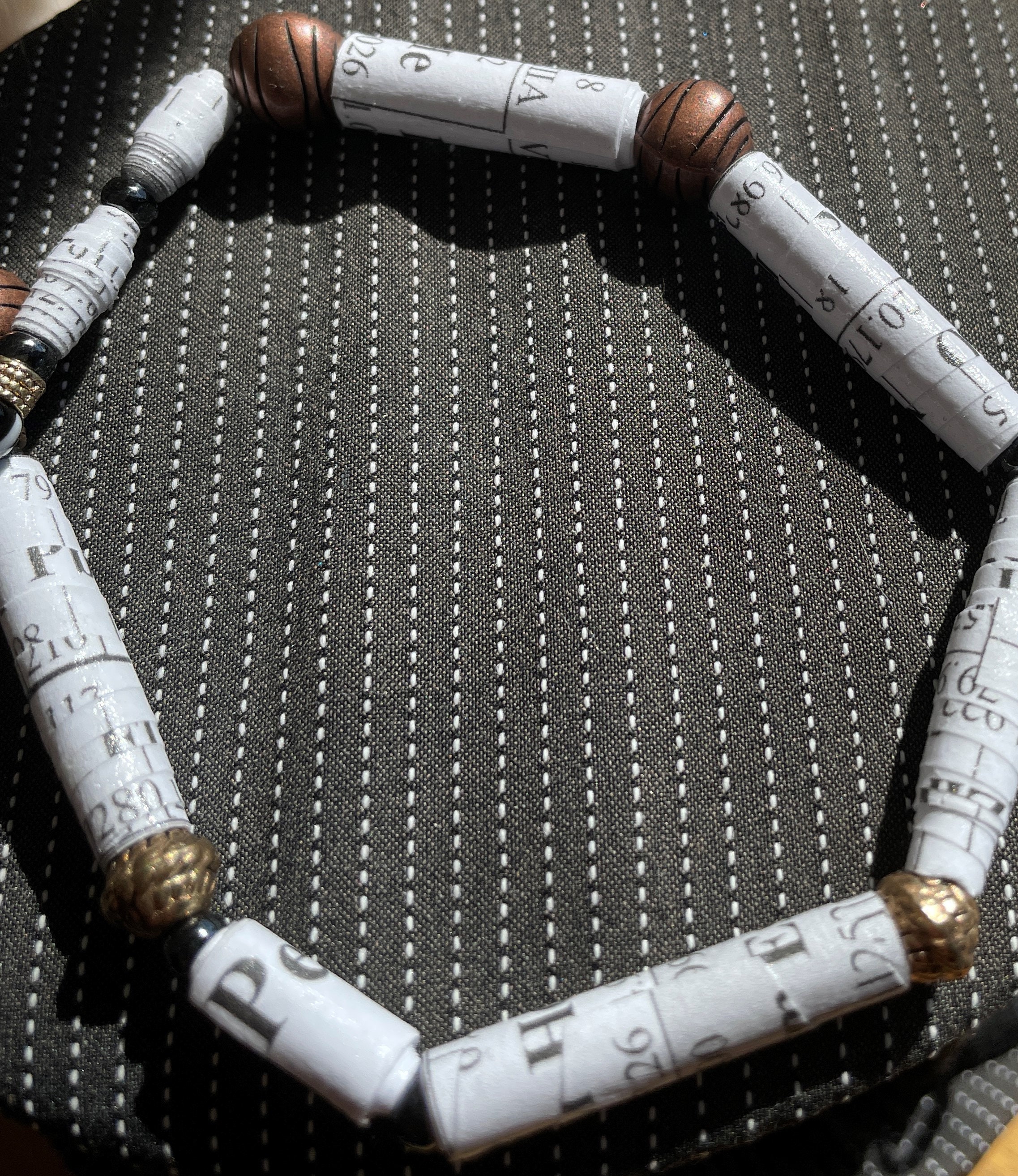 Periodic Table Bead Necklace, Table of the Elements Jewelry, Science ...