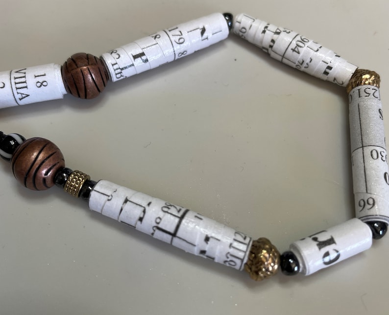 Periodic Table Bead Necklace, Table of the Elements Jewelry, Science ...