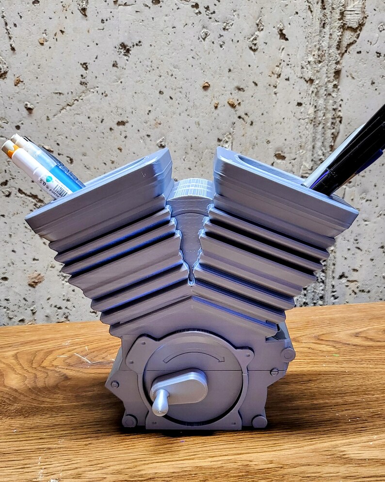 3D Printed V-twin Pen Holder - Etsy