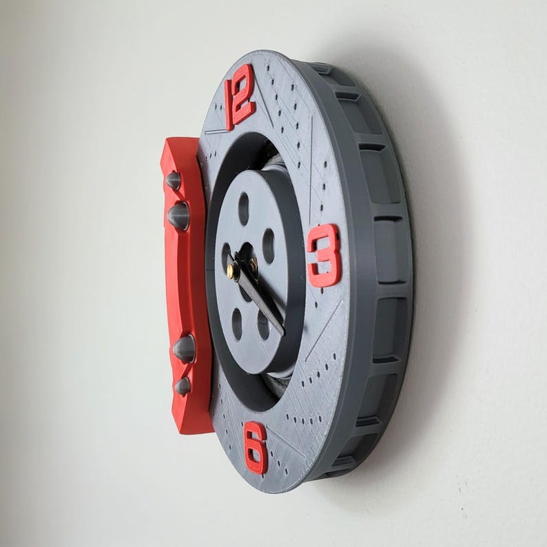 3D Printed Disc Brake Clock - Etsy