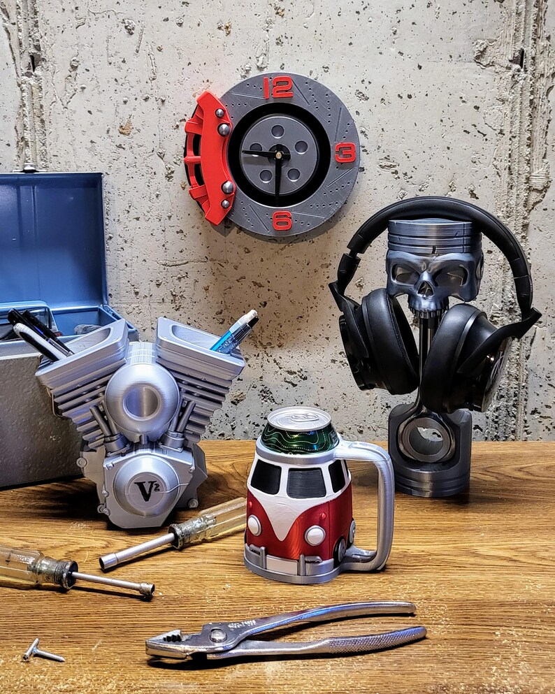 Skull Piston Headphone Stand - Etsy
