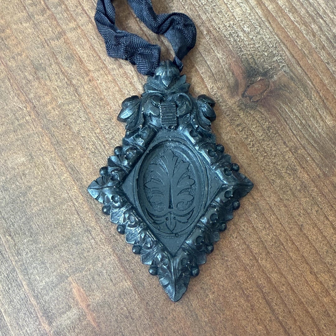Victorian Gutta Percha Pendant Replica Hand Cast by the Piece - Etsy