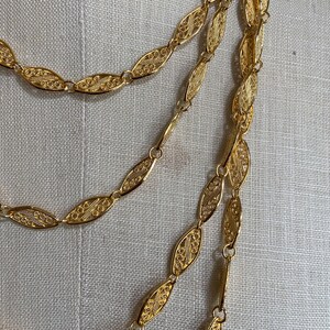Vintage Cast Filigree Chain in 18k Gold Finish by the Foot - Etsy Australia
