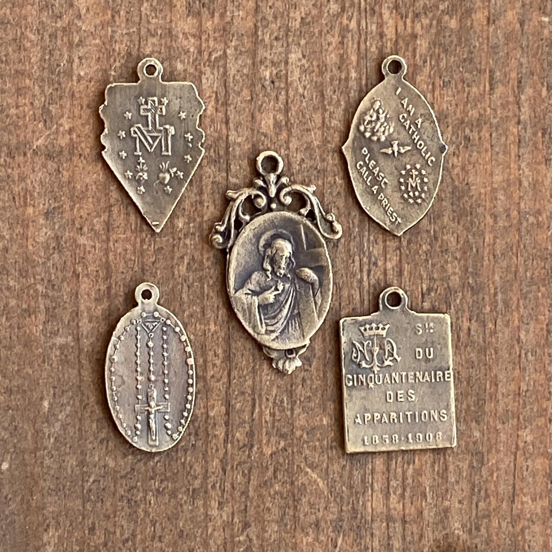 Small Medals Collection in Aged Brass Finish - Etsy