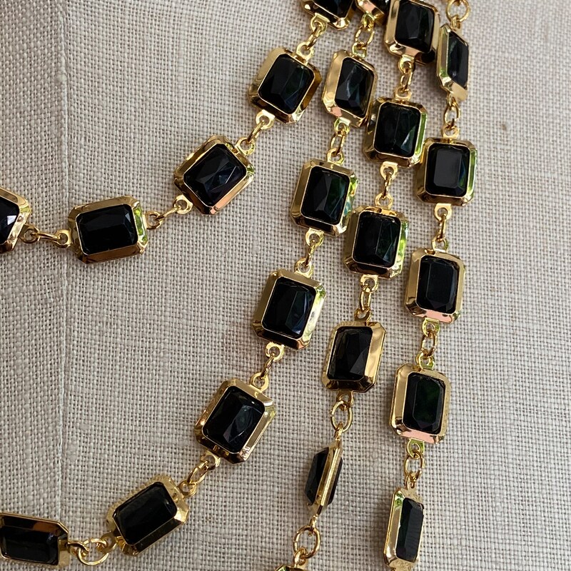 Vintage Channel Chain Gold Necklace - Etsy