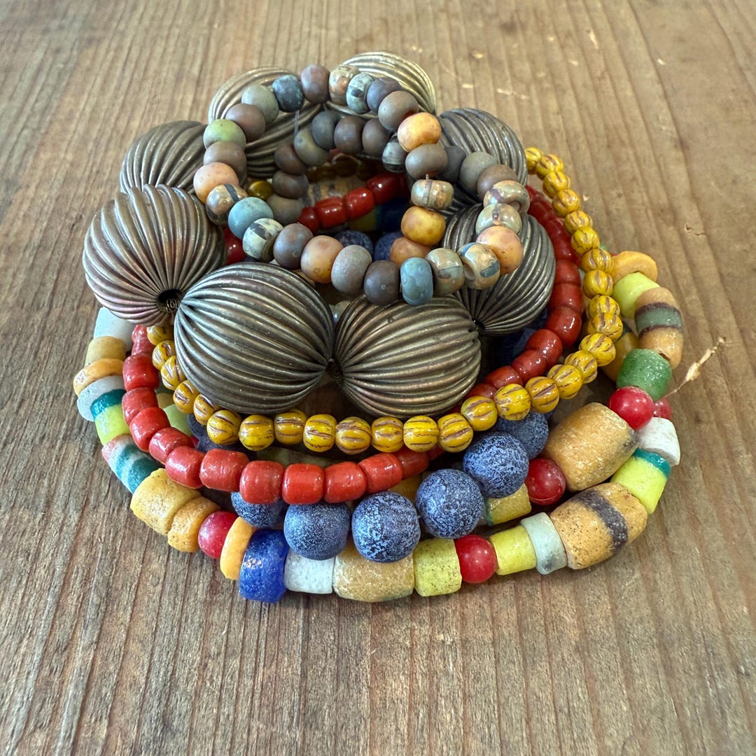 Color Anthology Ashanti Ghana Powder Glass, Ribbed Brass and More - Etsy