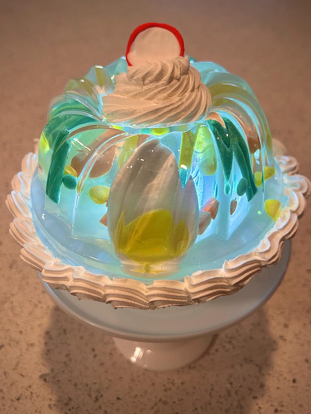 1960’s Large Veggie Jello Light Kitschy Resin Retro Sputnik Dopamine ...