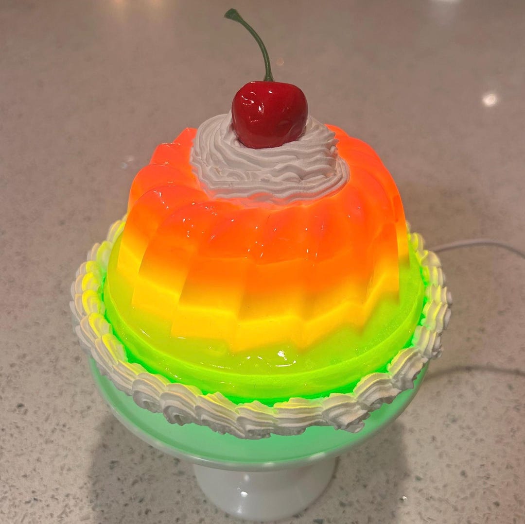 1960’s Large Rainbow Jello Light Kitschy Resin Retro Sputnik Dopamine ...