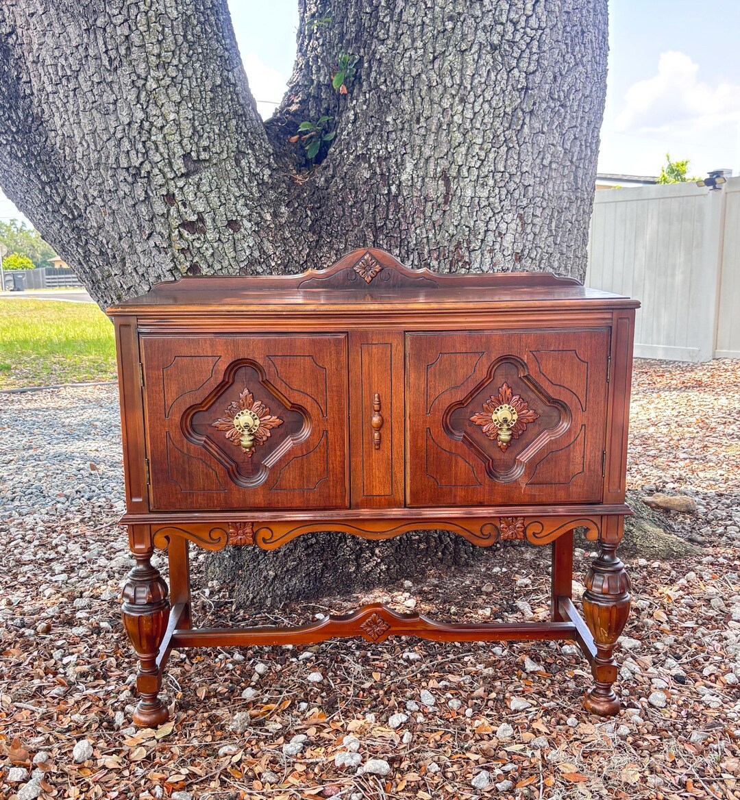 Antique Jacobean Buffet/ Credenza/ Buffet/ Small Sideboard/small ...