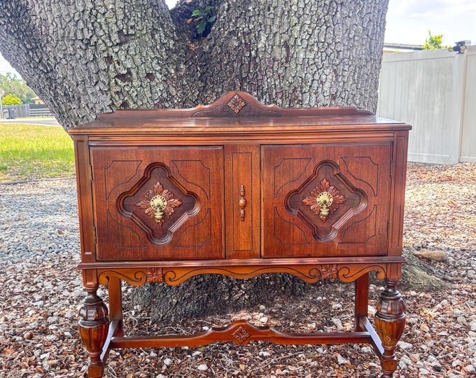Antique Jacobean Buffet/ Credenza/ Buffet/ Small Sideboard/small ...