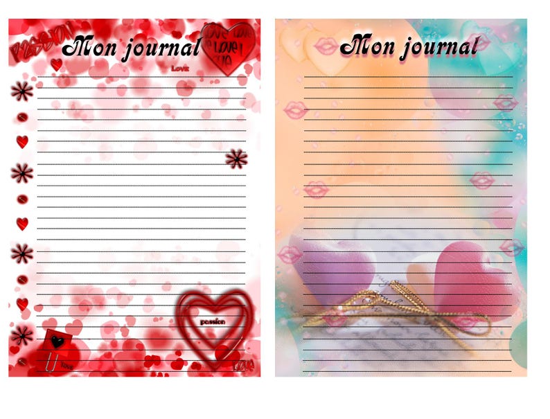 Personalized Printable Diary Pages, Creative PDF Journal, Bullet ...