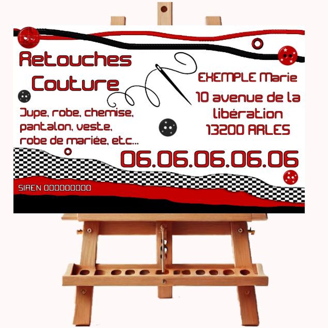 Original Business Card for Sewing, Dressmaker, Tailor, Thread, Needle ...