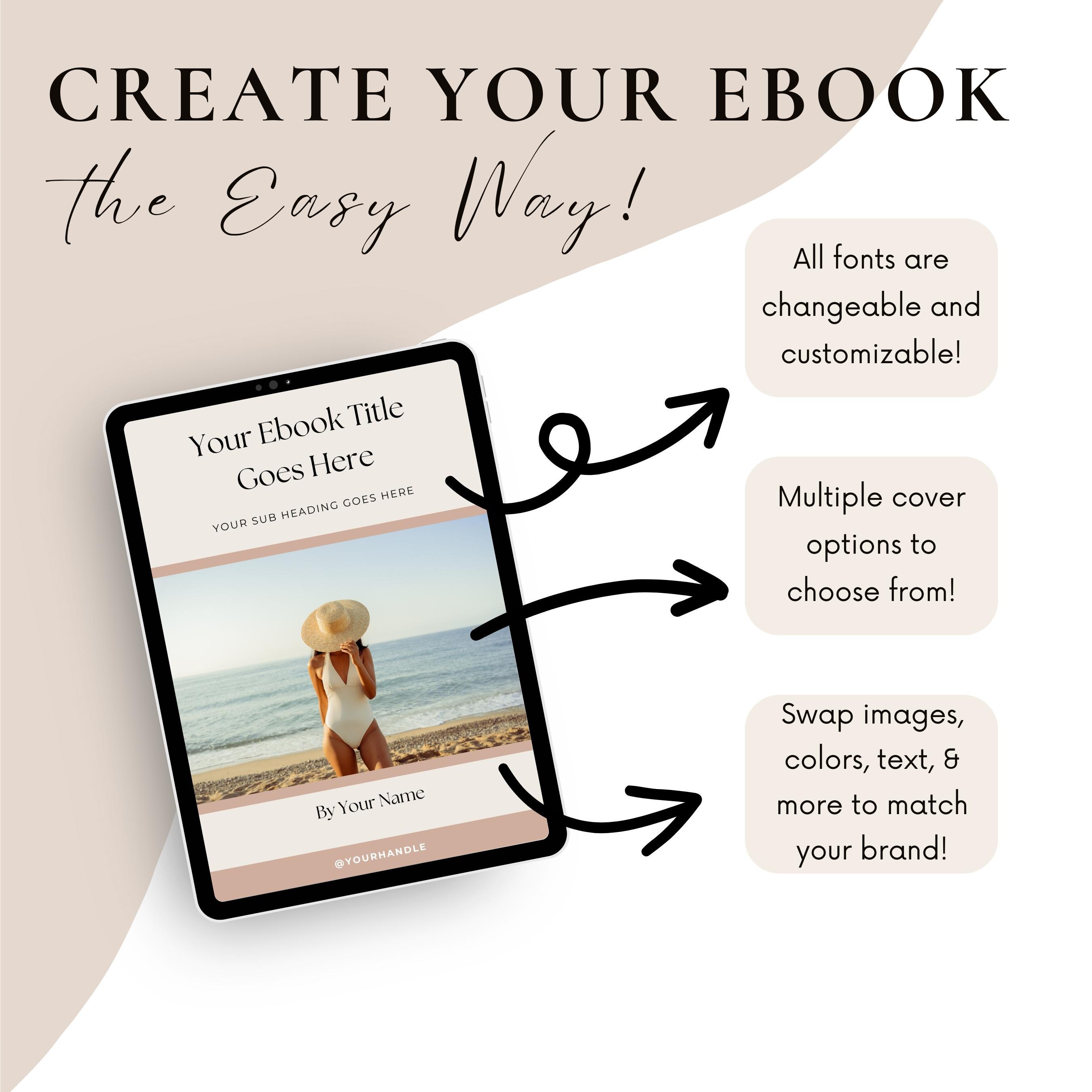 Modèle d'ebook de voyage de 60 pages Canva, modèle d'ebook modifiable ...