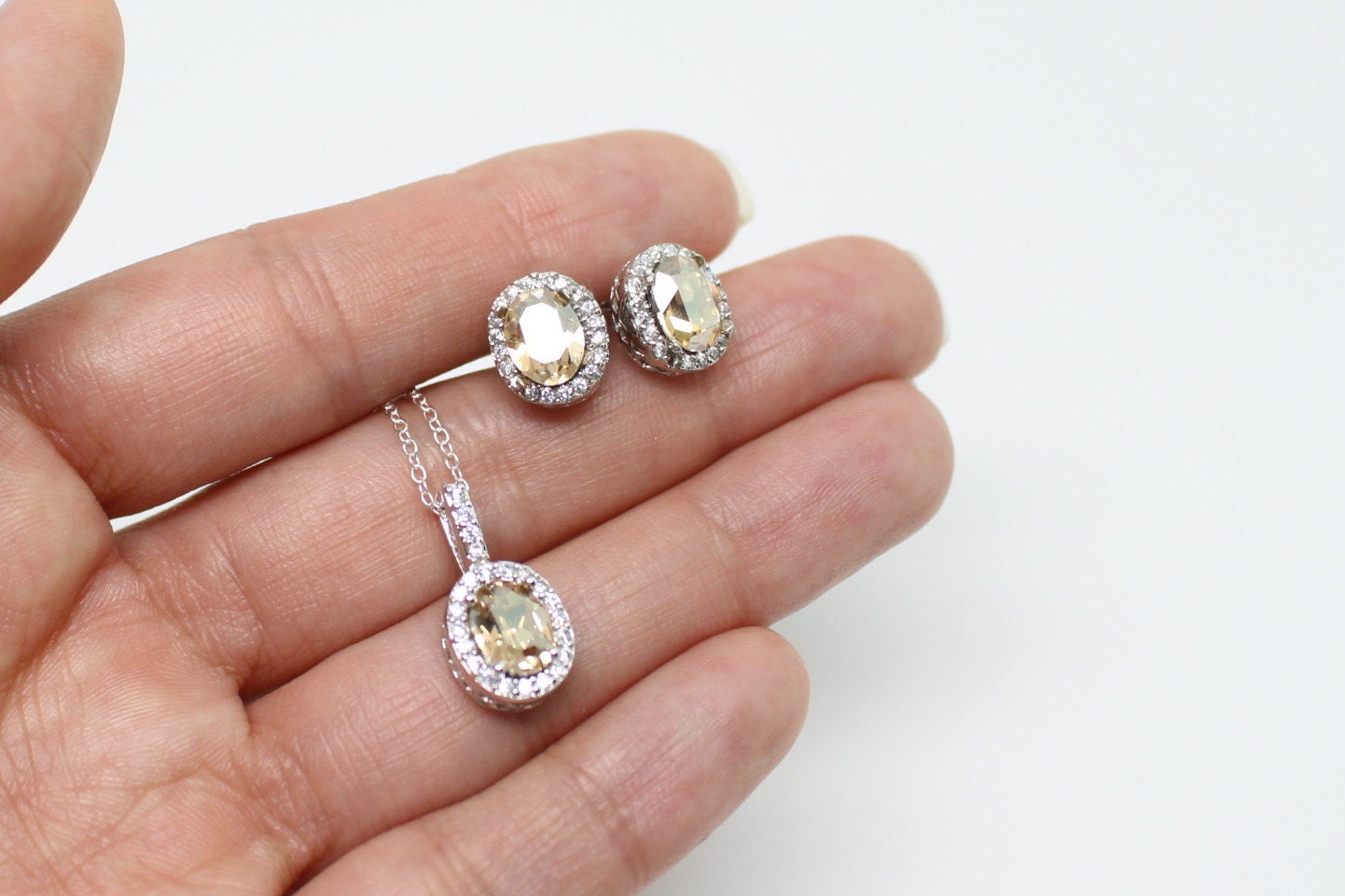 Mother of the Bride Gift Earrings and Necklace Set From - Etsy