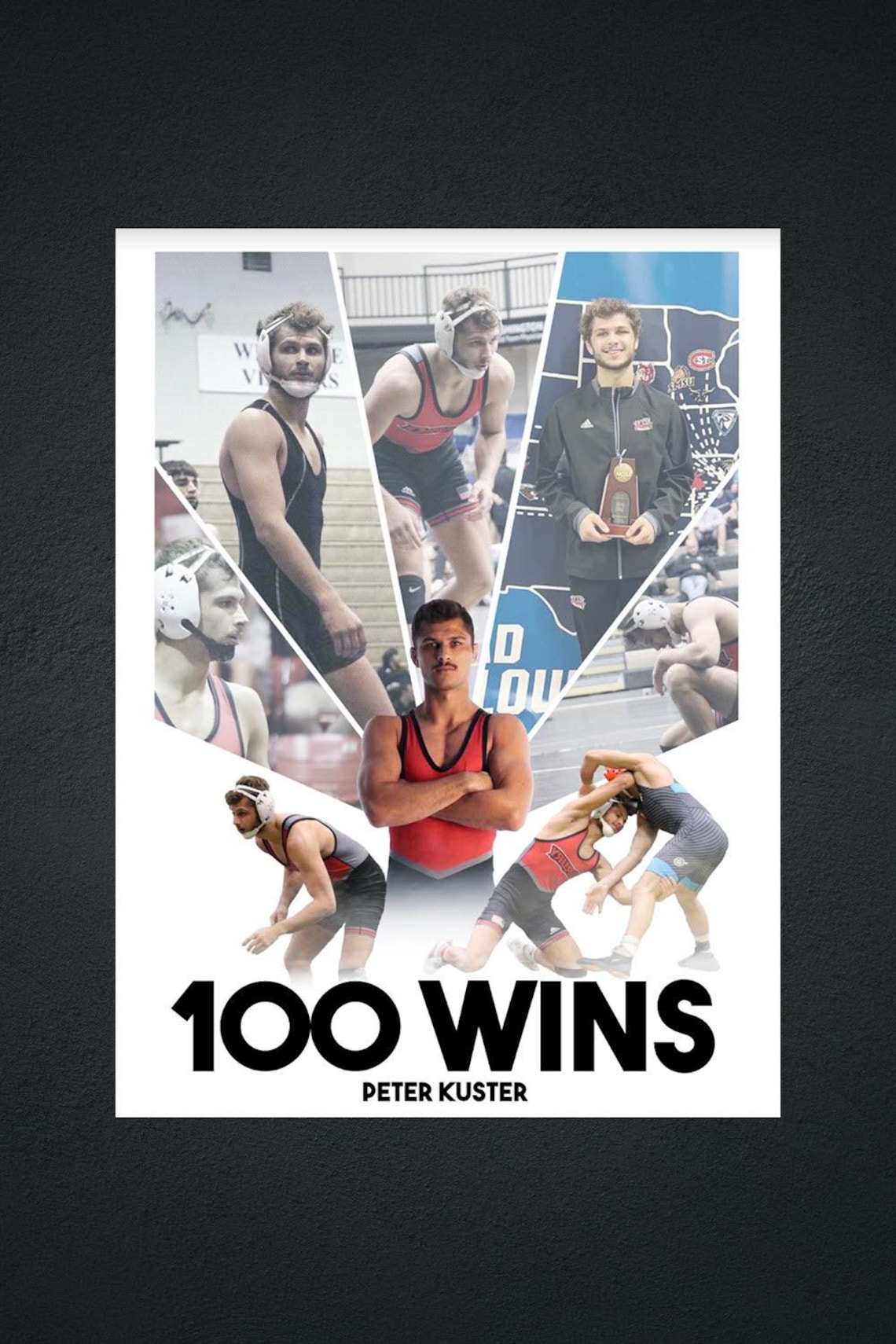 Wrestling 100 Wins Poster Template - Etsy