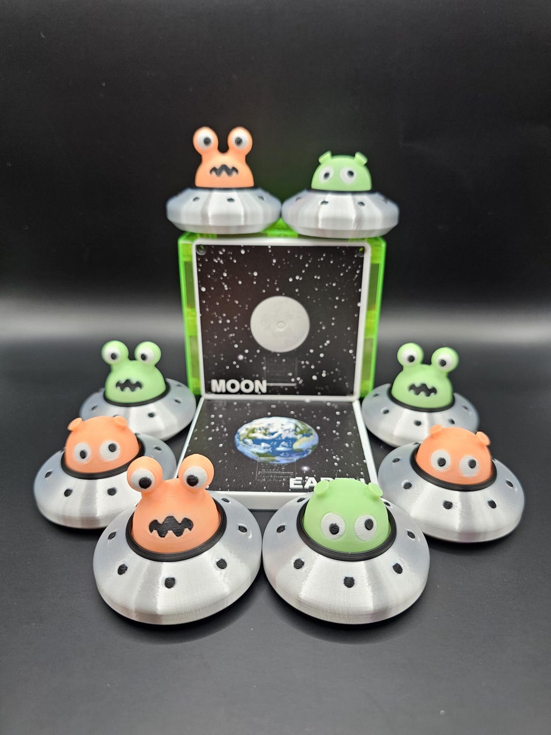 Spinning Alien UFO Clicker Fidget 3D Printed - Etsy