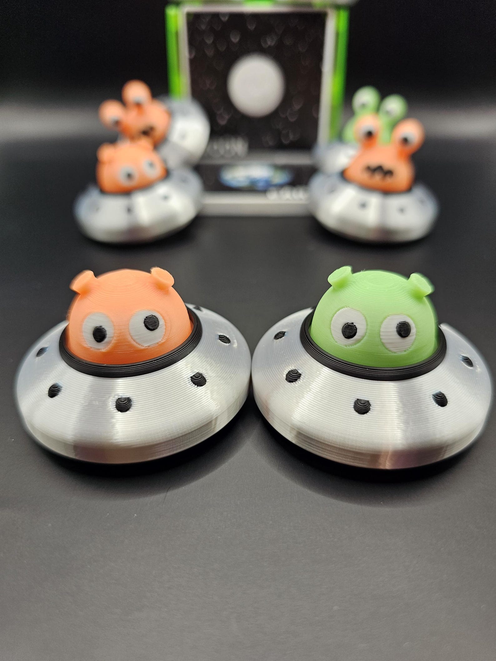 Spinning Alien UFO Clicker Fidget 3D Printed - Etsy