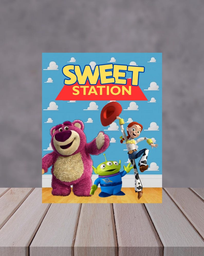 Toy Story Birthday Food Station Labels: Editable Party Decor (digital ...
