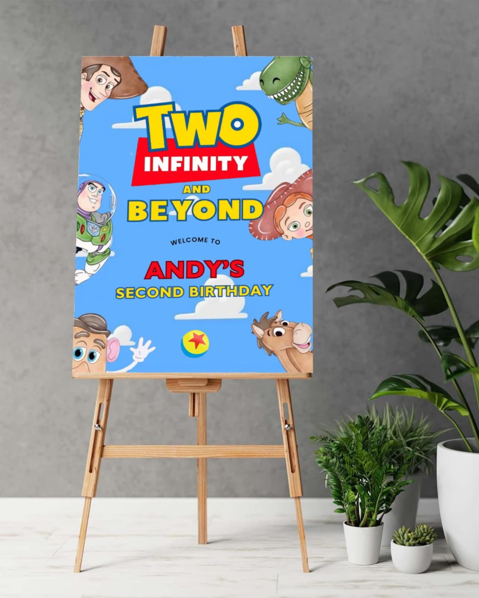 Toy Story Welcome Sign, Toy Story Birthday Party Decor, Toy Story ...