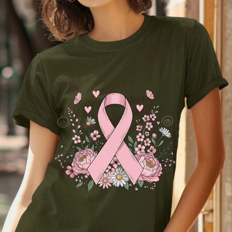 Breast Cancer Awareness PNG Bundle: 1200+ Pink Ribbon Designs (digital ...