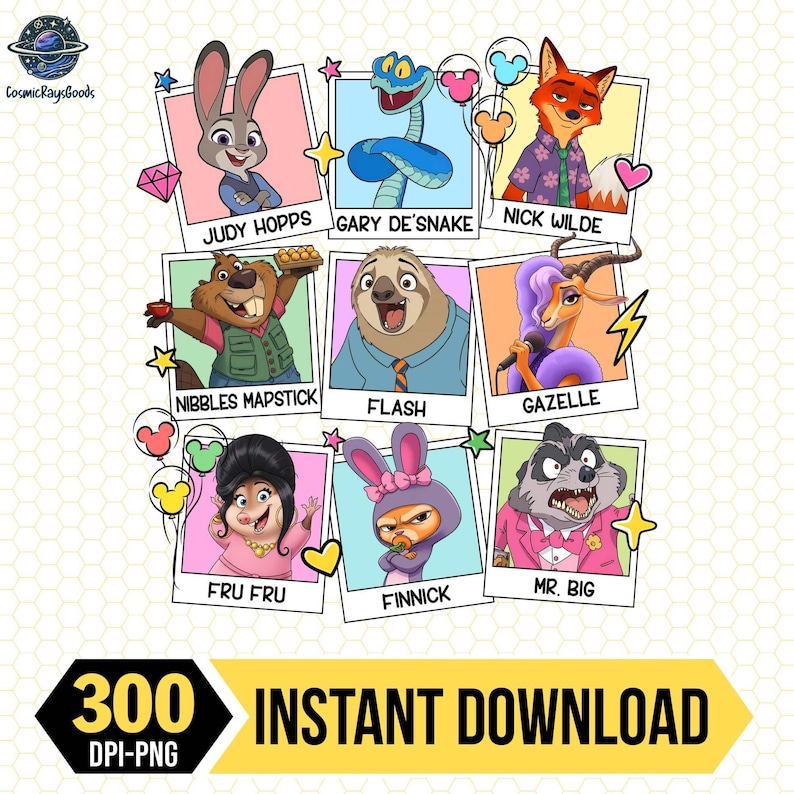 Zootopia 2 Characters Png Digital Download, Nick Wilde and Judy Hopps ...