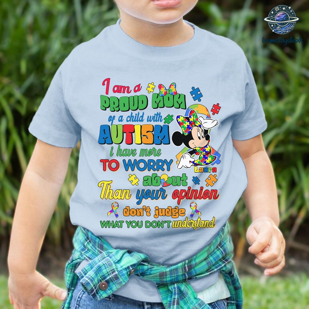 Autism Mom Sweatshirt, Autism Awareness Shirt, Minnie Mouse Autism ...