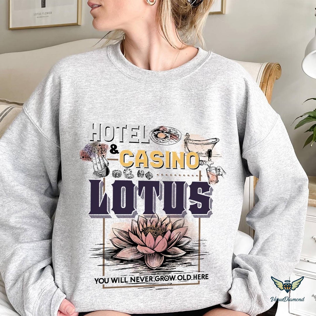 Percy Jackson and the Olympians Shirt, Lotus Hotel & Casino Crewneck ...