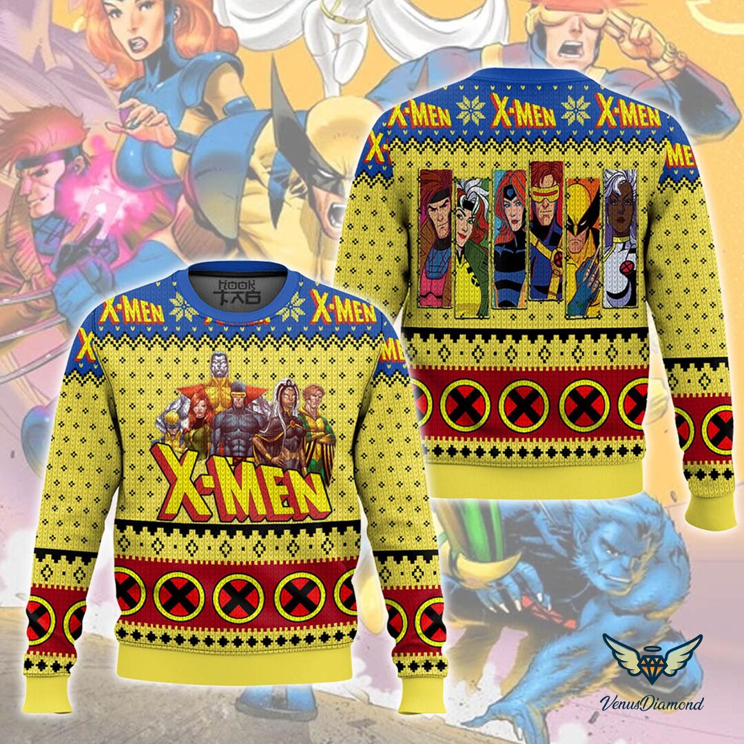 Xmen Ugly Christmas Sweater, Super Heroes Christmas Sweater, Xmen ...
