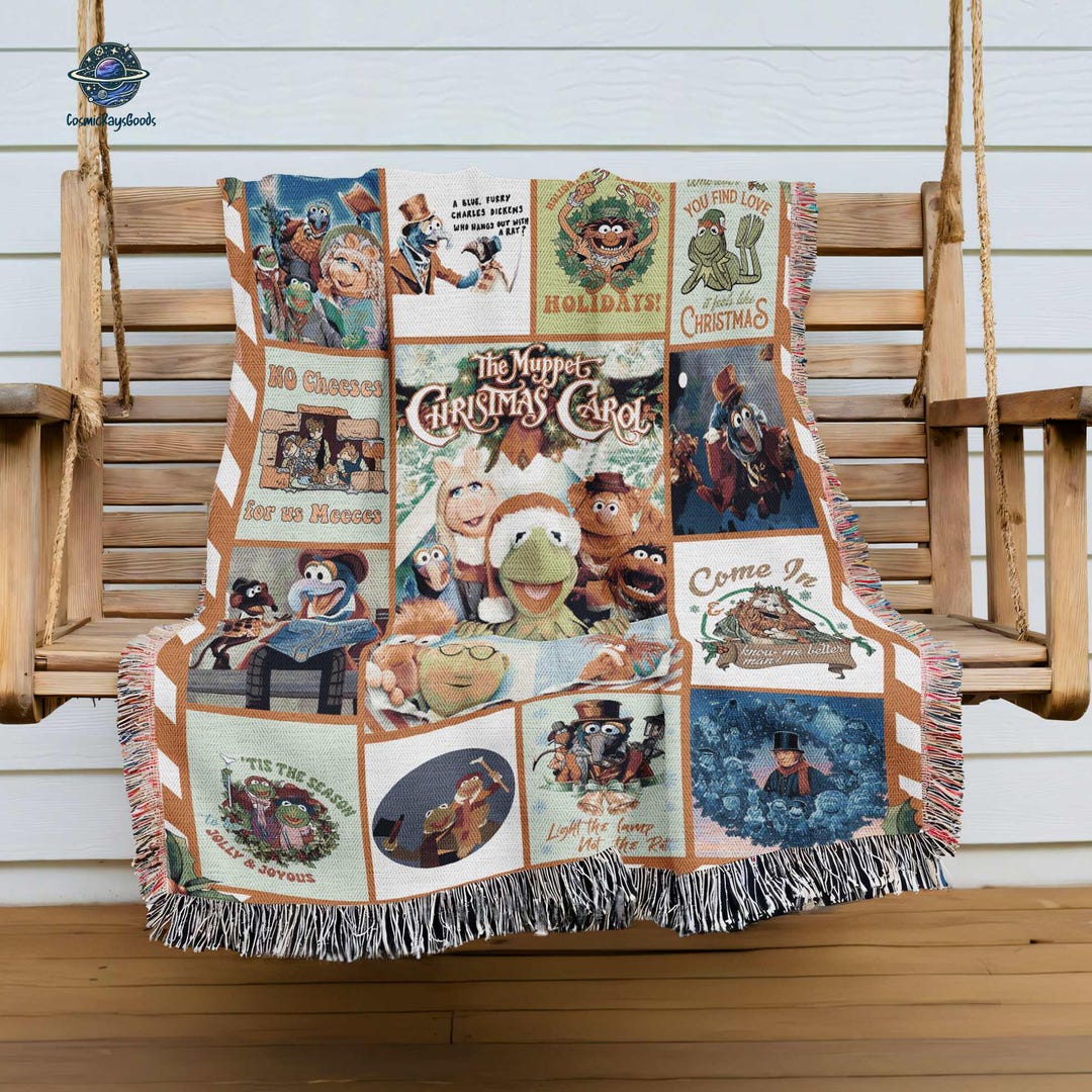 The Muppet Christmas Carol Woven Blanket | the Muppet Lovers Blanket ...