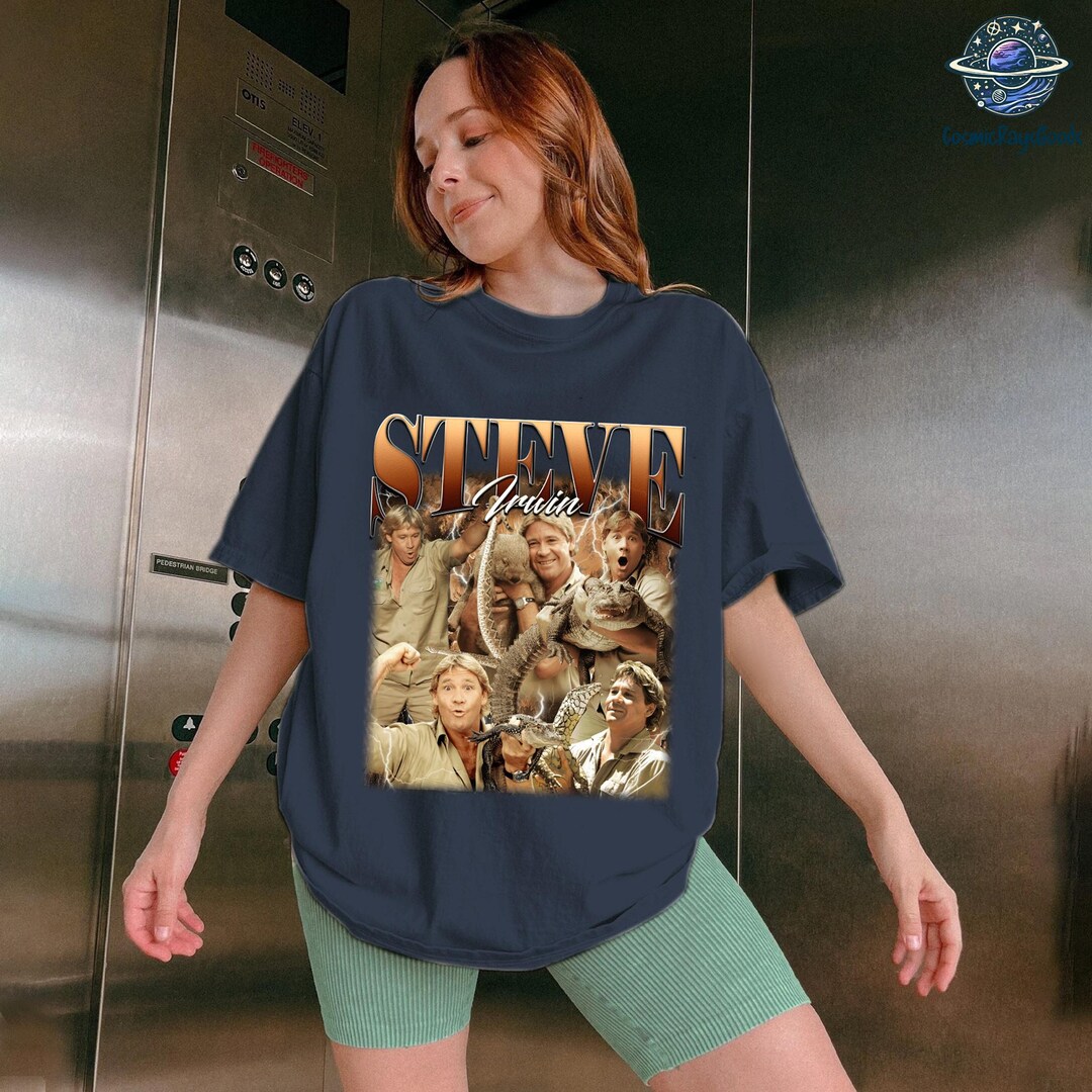 Vintage Steve Irwin Shirt, Steve Irwin Fans Tee, Gift for Women and Man ...