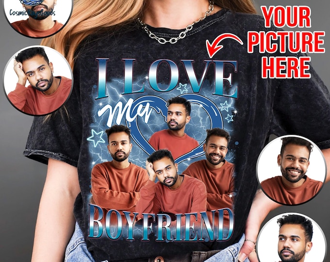 Custom Girlfriend Shirt Custom Photo Shirt Custom Face Shirt I Love My ...
