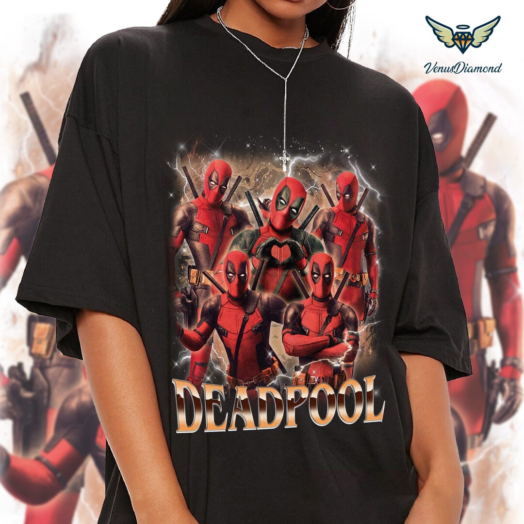 Retro 90s Deadpool Shirt, Deadpool 3 Shirt, Deadpool 2024 Movie ...