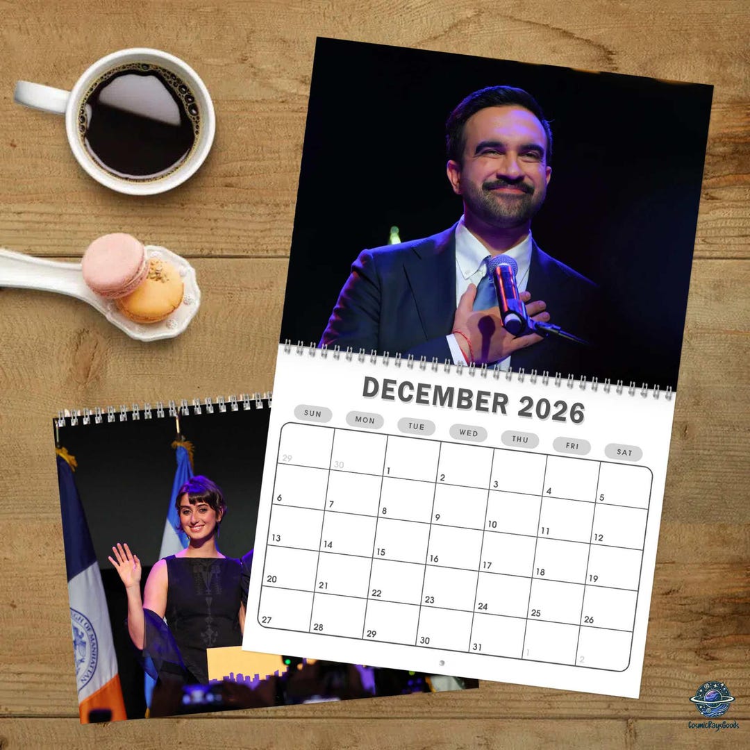 Zohran Mamdani NYC Mayor 2026 Calendar | Turn the Volume up Calendar ...