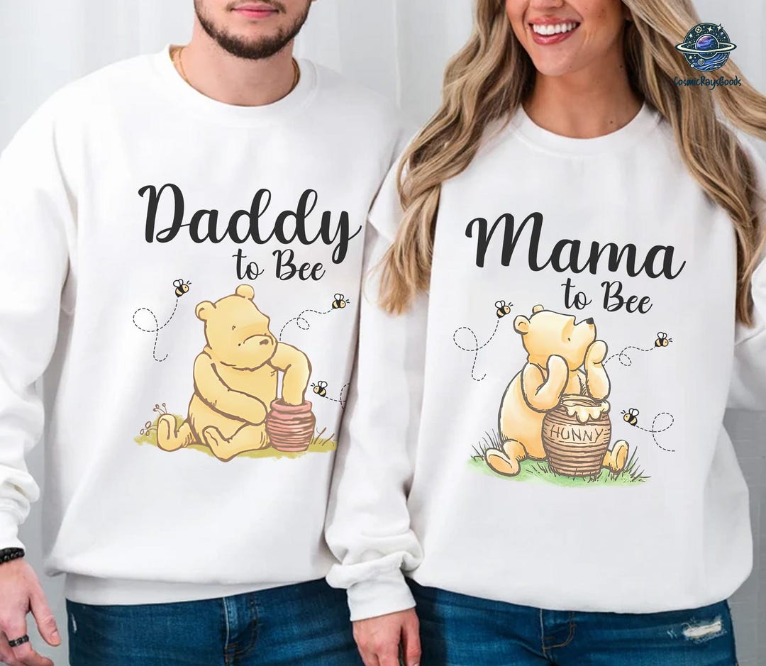 Winnie the Pooh Daddy to Bee Mommy to Bee Shirt, Pregnancy Annoucement ...
