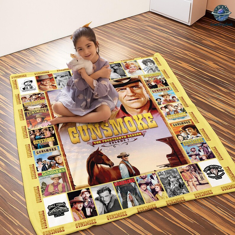 Gunsmoke Fleece Blanket | Matt Dillon Galen Adams Blanket | Gunsmoke ...