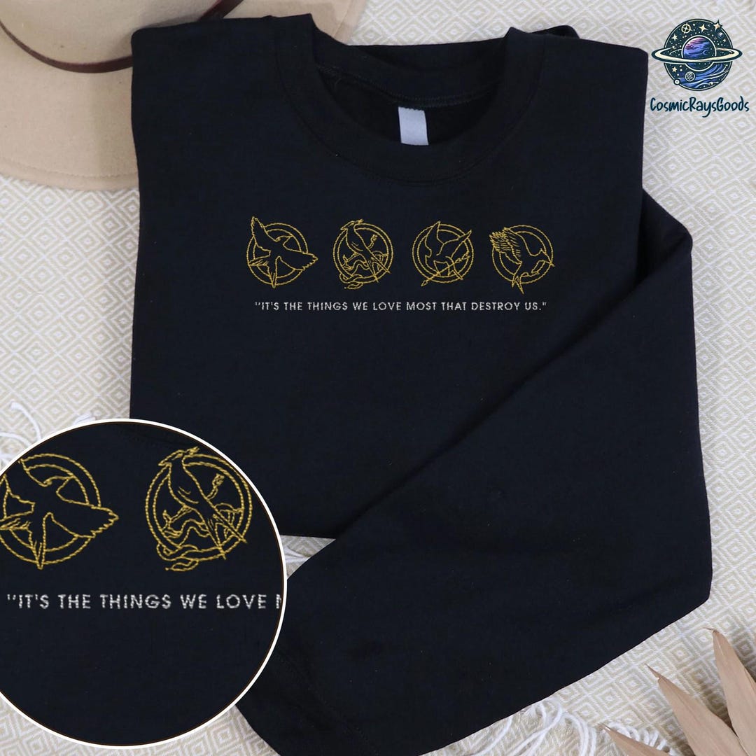 The Hunger Games Mockingjay Evolution Embroidered Sweatshirt, the ...