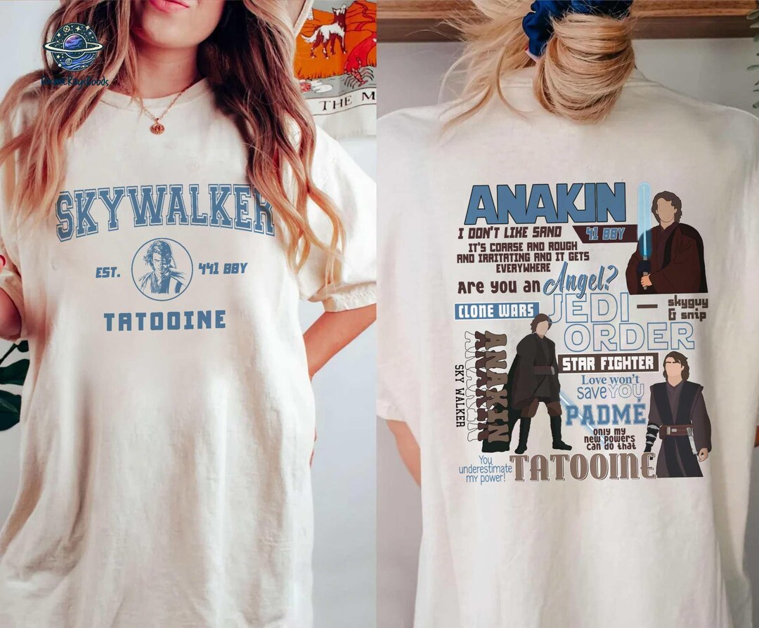 2 Sides Anakin Vader Comfort Colors Shirt, Anakin Skywalker Shirt ...