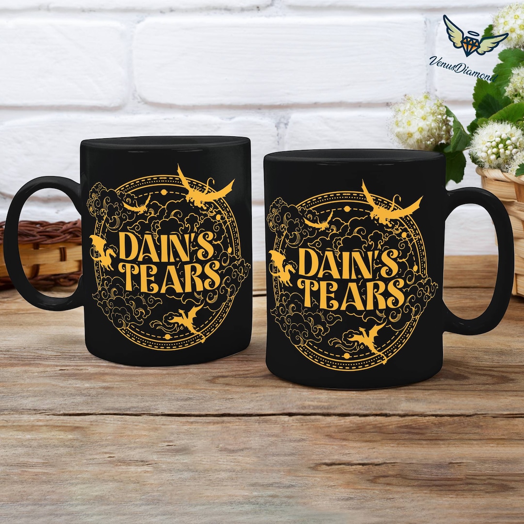 Dain's Tears Mug, Fourth Wing Gift, Dragon Coffee Mug, Bookish Mug ...