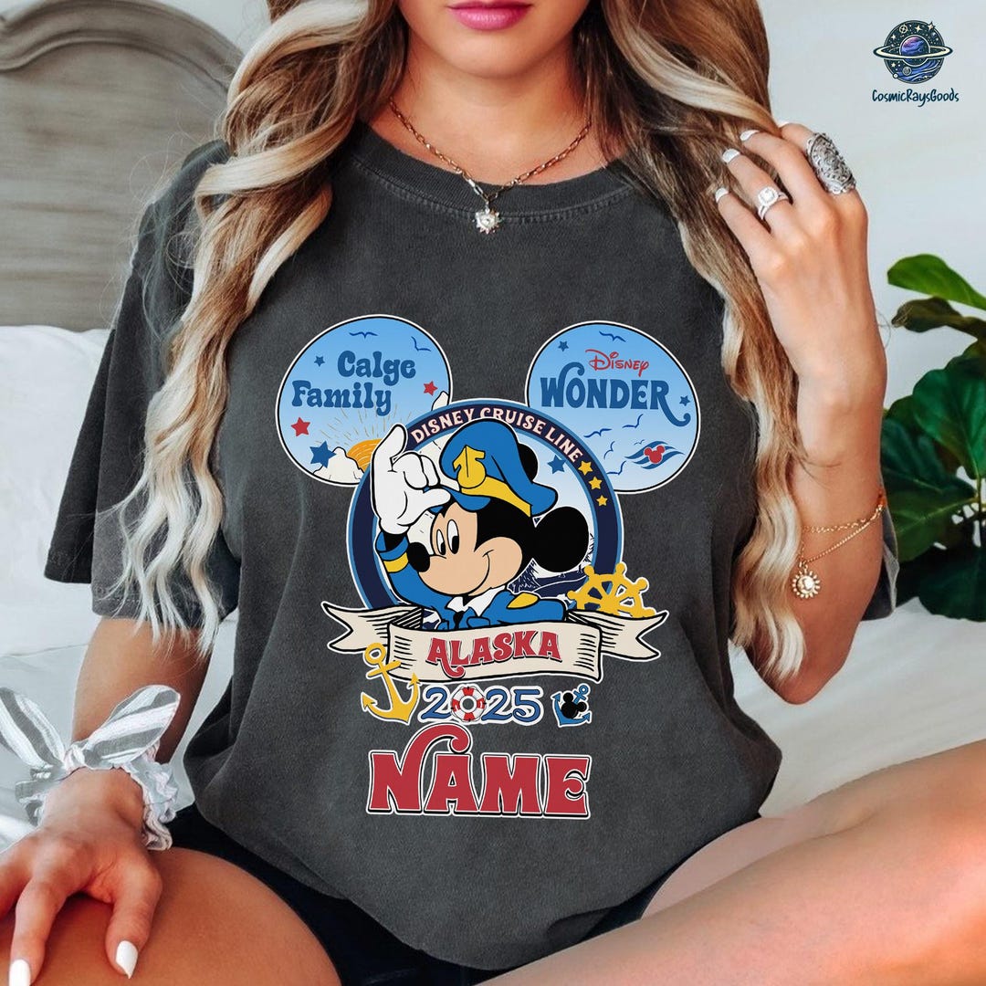 Custom Mickey Alaska Cruise Trip Shirt, Disneyland Family Vacation 2025 ...
