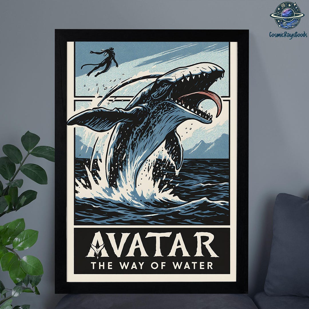 Avatar Movie Poster, Avatar 2 Iconic Scene, the Way of the Water Wall ...