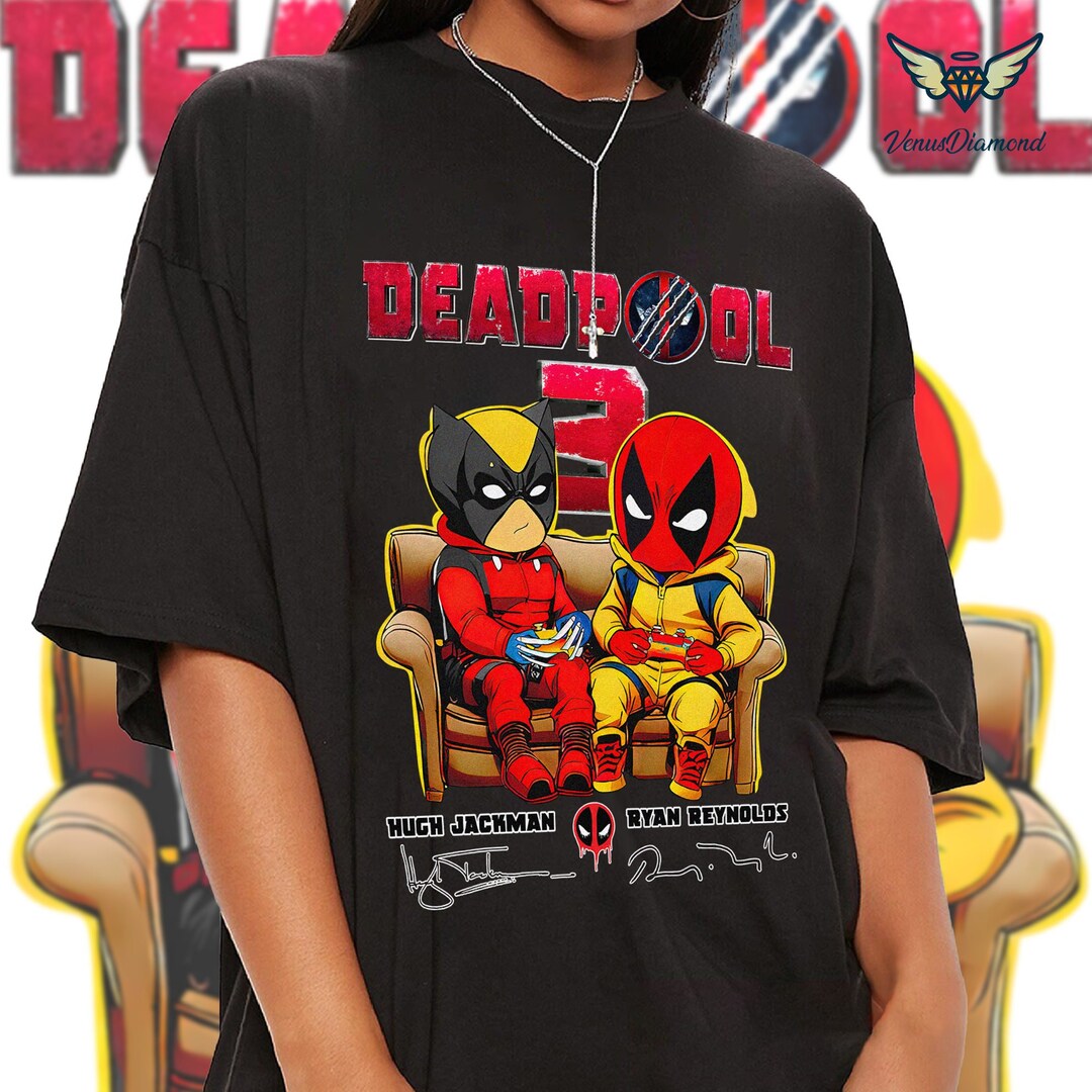 Funny Deadpool 3 Movie Tee Deadpool Wolverine Unisex Tshirt Wolverine ...